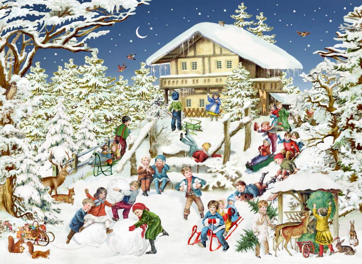 Skihütte - Kunst des Barbara Behr – All Diamond Painting